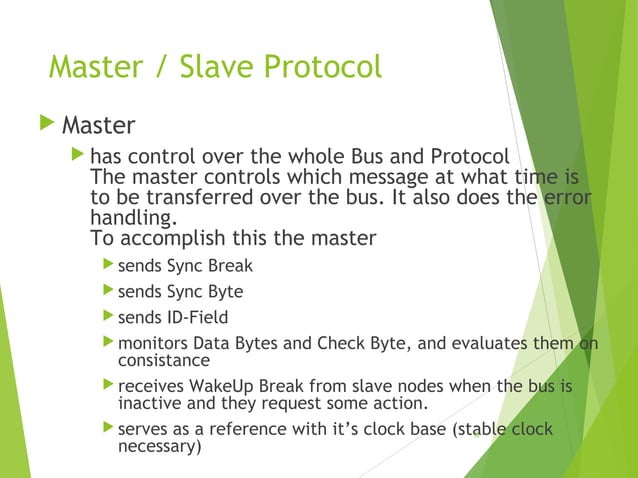 LIN protocol description | PPT