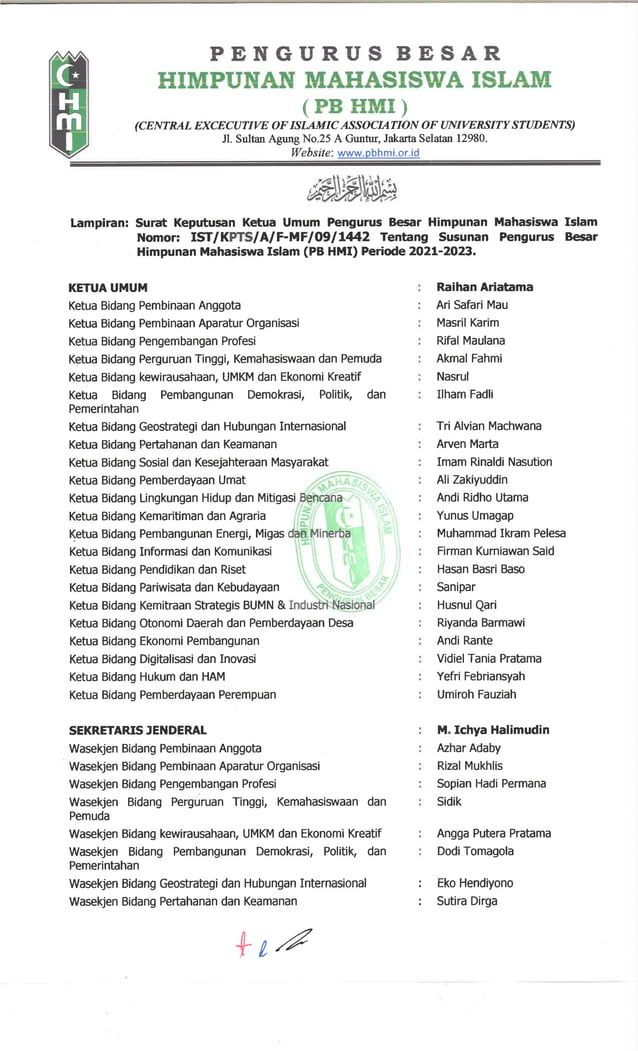 SK Susunan Pengurus PB HMI 2021-2023.pdf