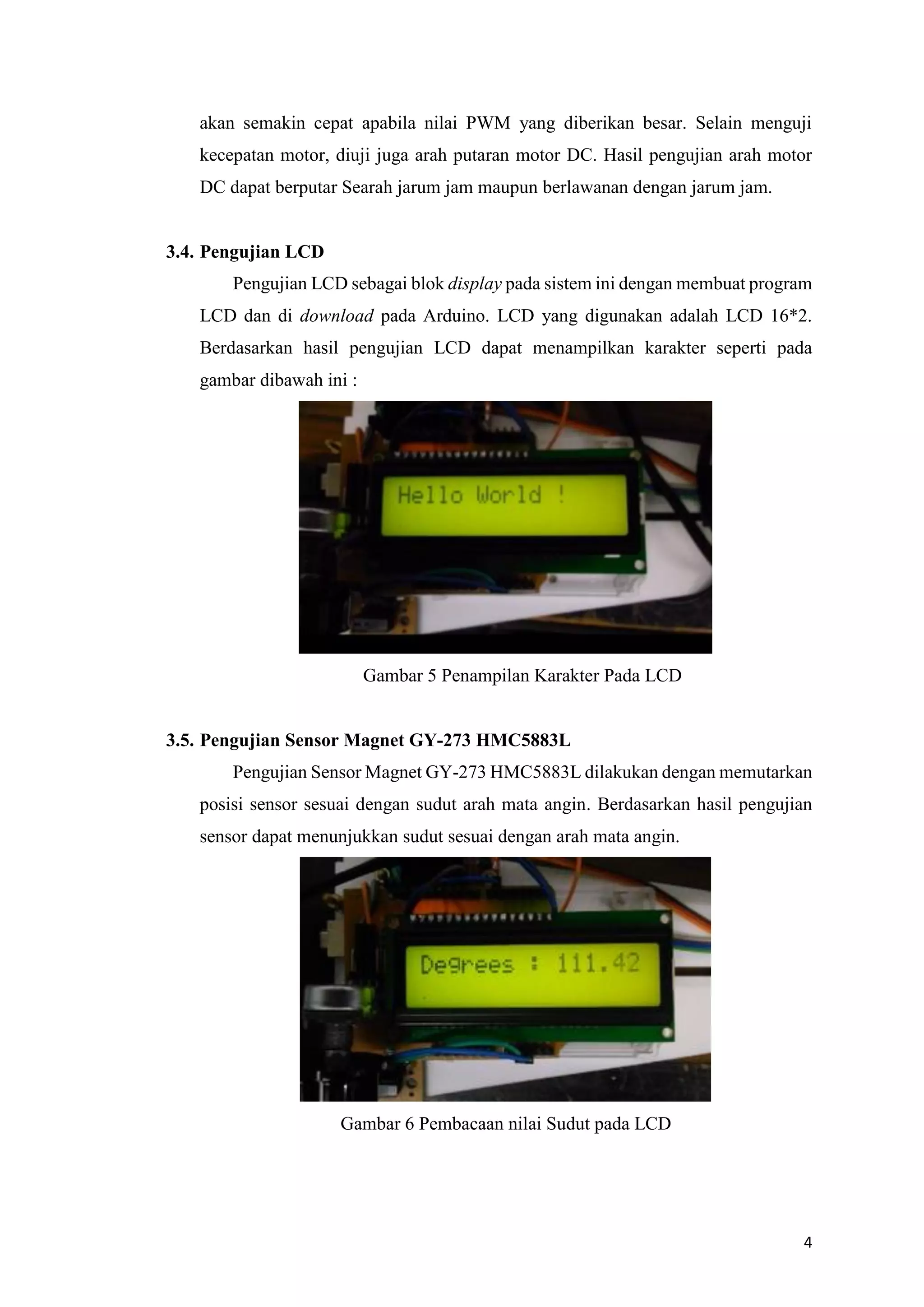 Proyek Mandiri SKT : Sistem Kendali Posisi Sebagai Penunjuk Arah Mata Angin | PDF