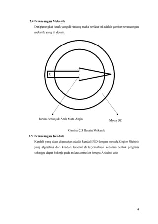 Proyek Mandiri SKT : Sistem Kendali Posisi Sebagai Penunjuk Arah Mata Angin | PDF