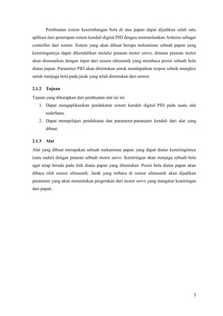 Dokumen B Project Mandiri Ball on Beam with Stand Alone PID Controller ...