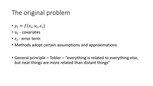 Comparison Of Geostatistical Methods For Spatial Data Ppt