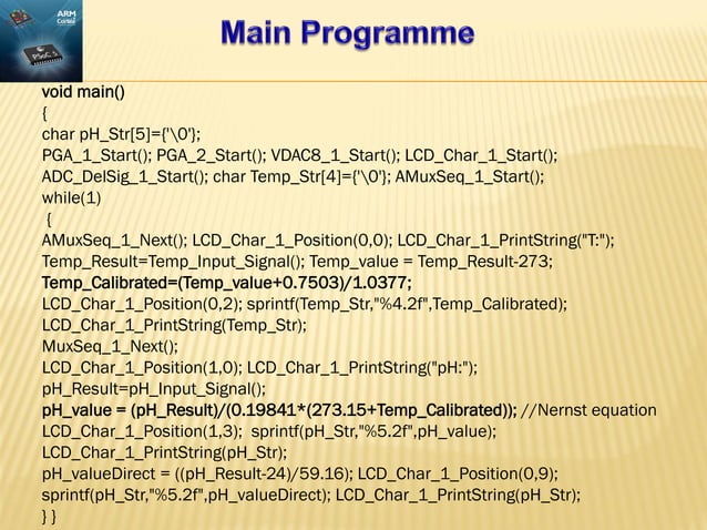 Mixed Signal Vlsi Technology Based Soc Design For Temperature Compensated Ph Measurement Ppt