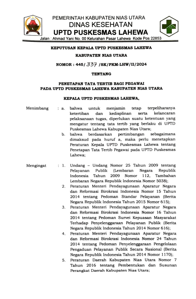 SK TATA TERTIB PEGAWAI PKM LHW.pdf