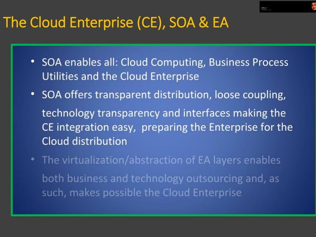 The Cloud Computing and Enterprise Architecture | PPT