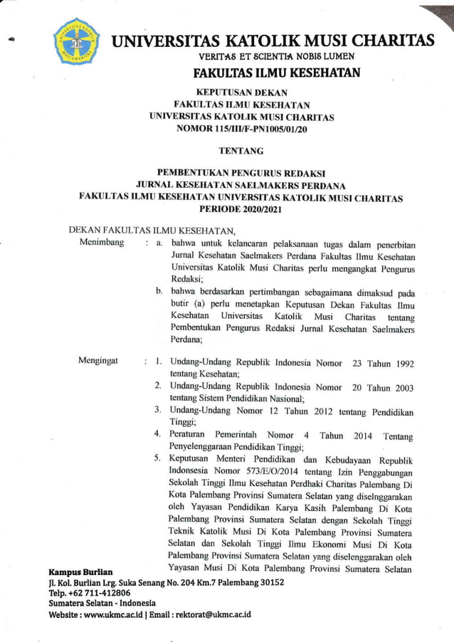 Sk tim redaksi jurnal jksp | PDF
