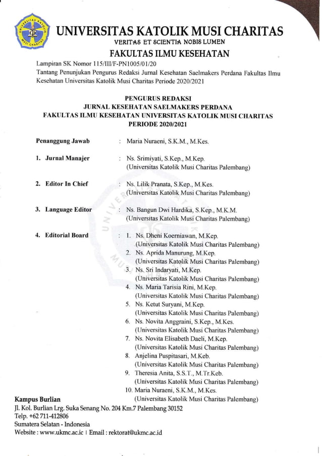 Sk tim redaksi jurnal jksp | PDF