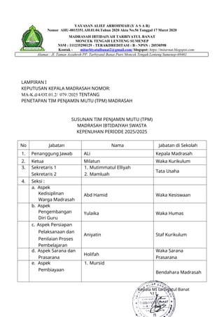contoh SK TPM MIS TARBIYATUL BANAT 2025.docx