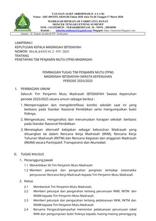 contoh SK TPM MIS TARBIYATUL BANAT 2025.docx