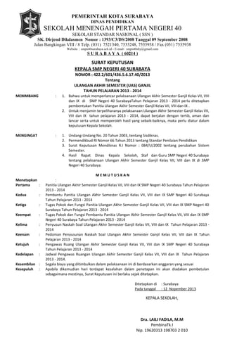 Sk uas ganjil 2013 2014 | DOC