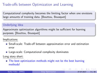 Deep Learning and Optimization Methods | PDF