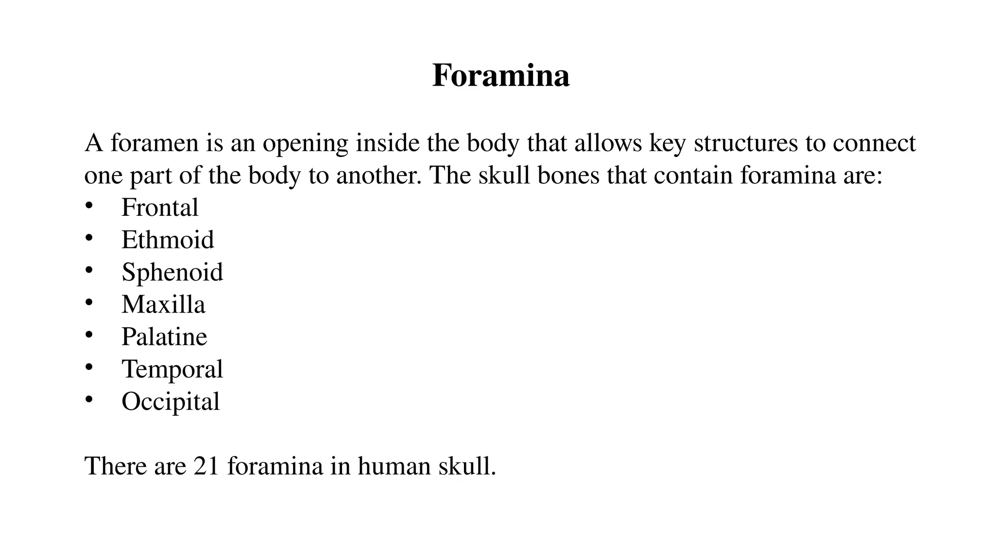 SKULL AND FORAMINA in anatomy science of mbbs | PPTX