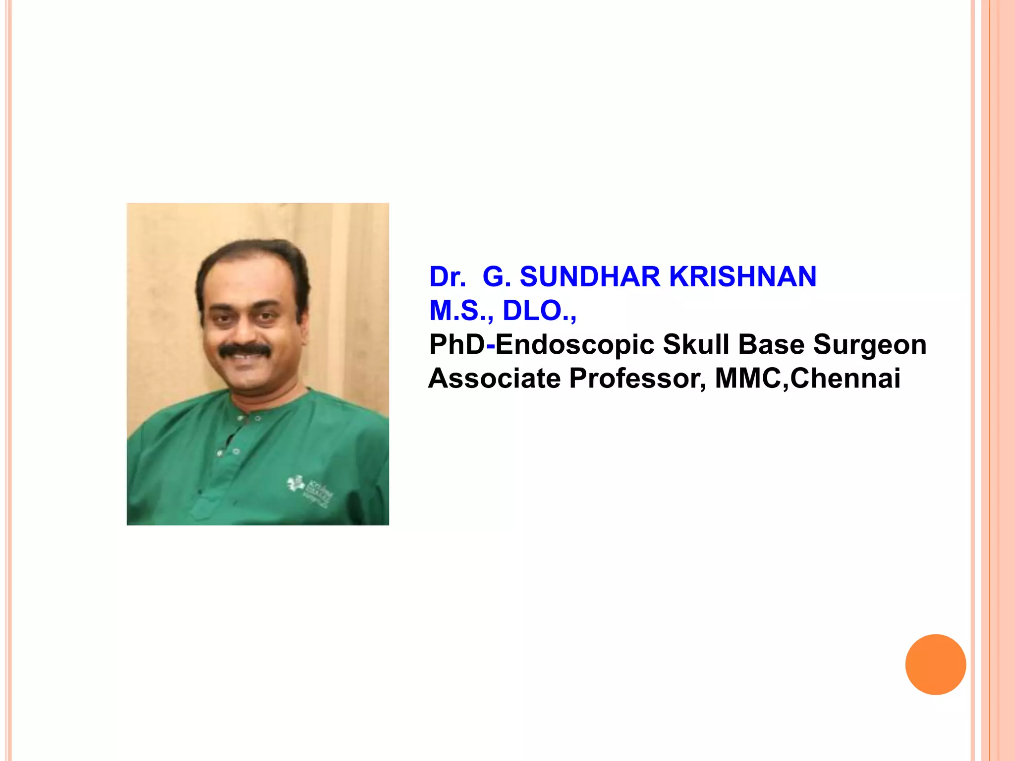 Endoscopic SKULL BASE surgery | PPTX