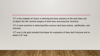 Skull Base osteomyelitis Neuroradio classification, risk factors case ...
