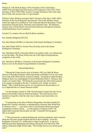 George Bush, Skull & Bones and the New World Order | PDF