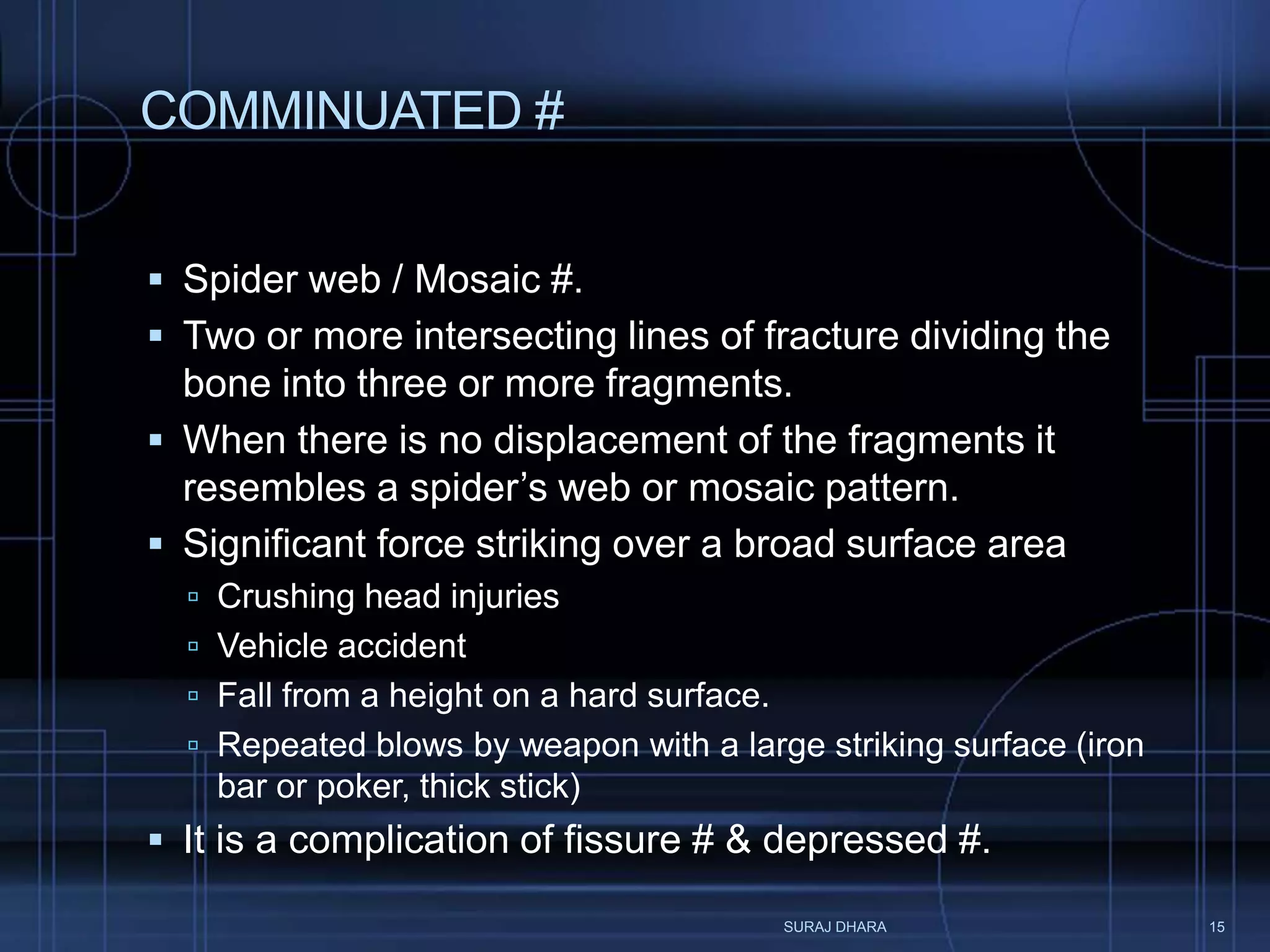 Skull fractures (Regional injury part - 1) | PPTX | First Aid | Injuries