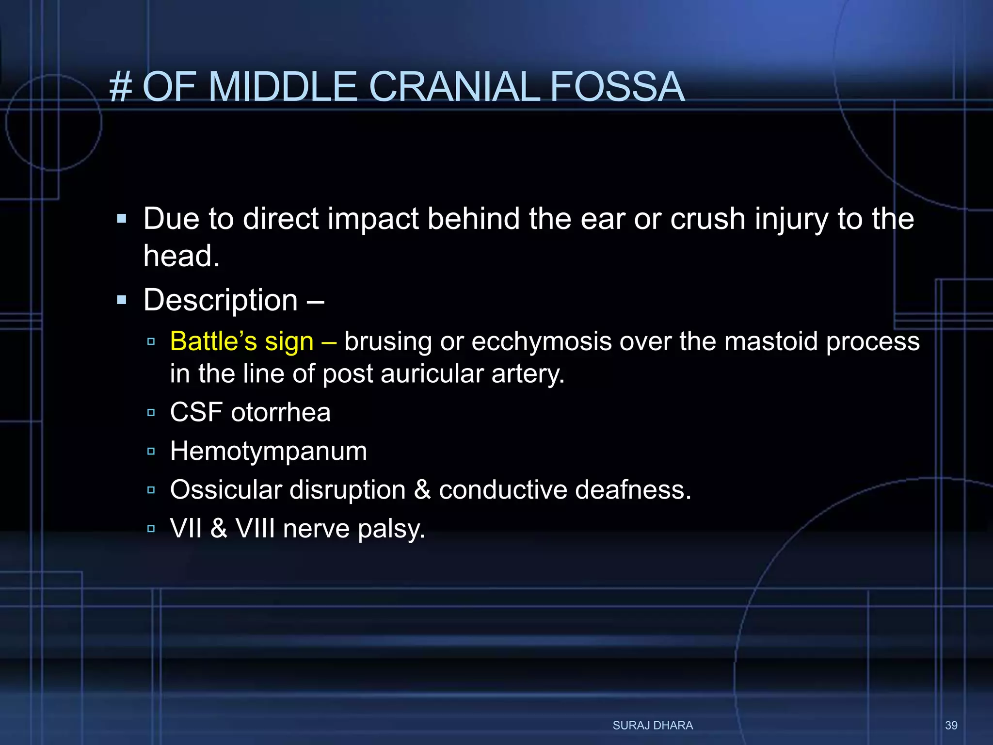 Skull fractures (Regional injury part - 1) | PPTX