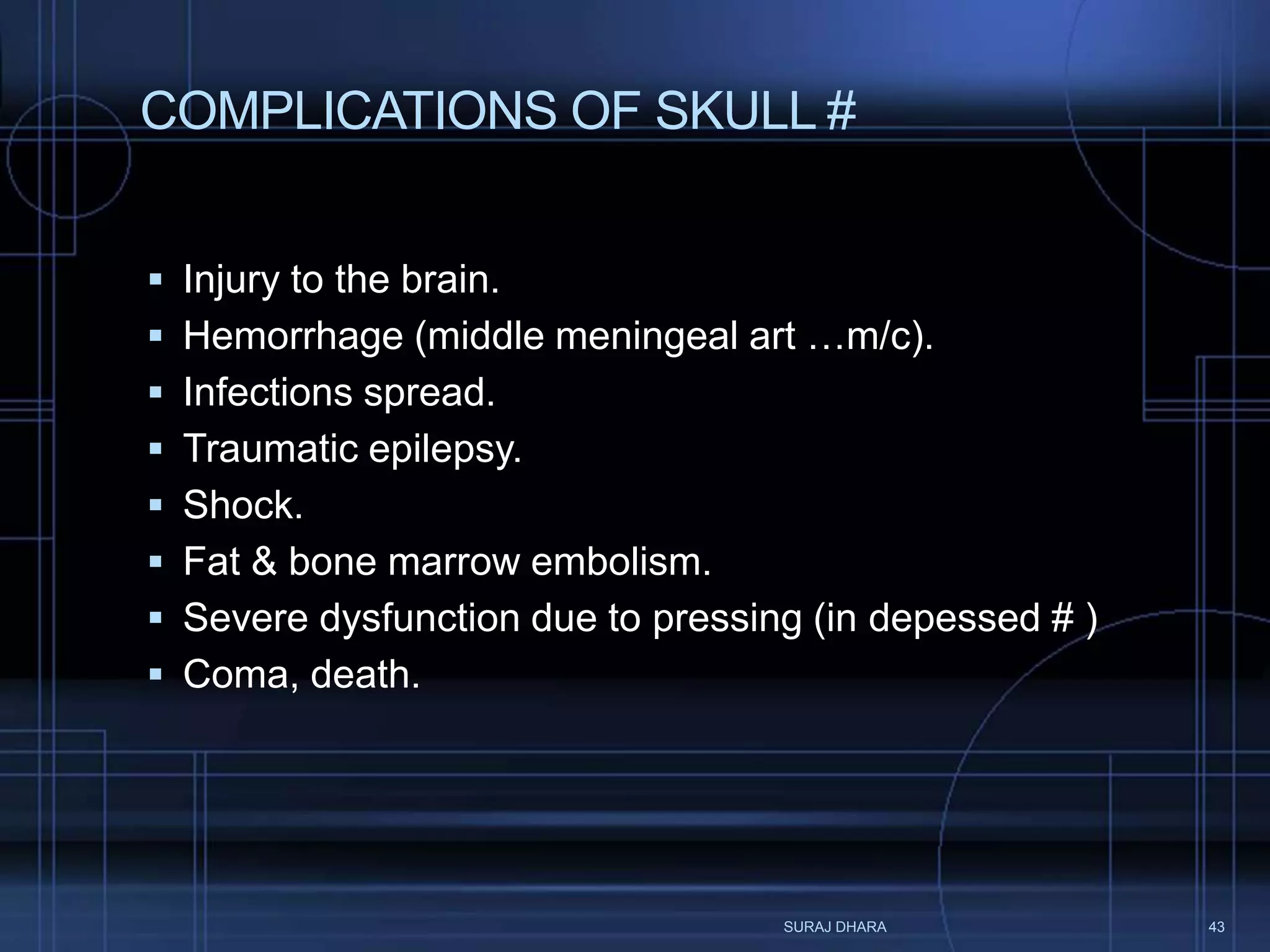 Skull fractures (Regional injury part - 1) | PPTX