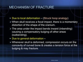 Skull fractures (Regional injury part - 1) | PPTX | First Aid | Injuries