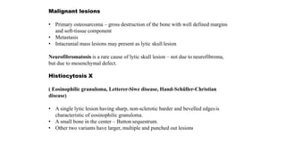 Skull pathologies on Xrays | PPTX