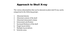 Skull pathologies on Xrays | PPTX | Bone and Joint Conditions ...