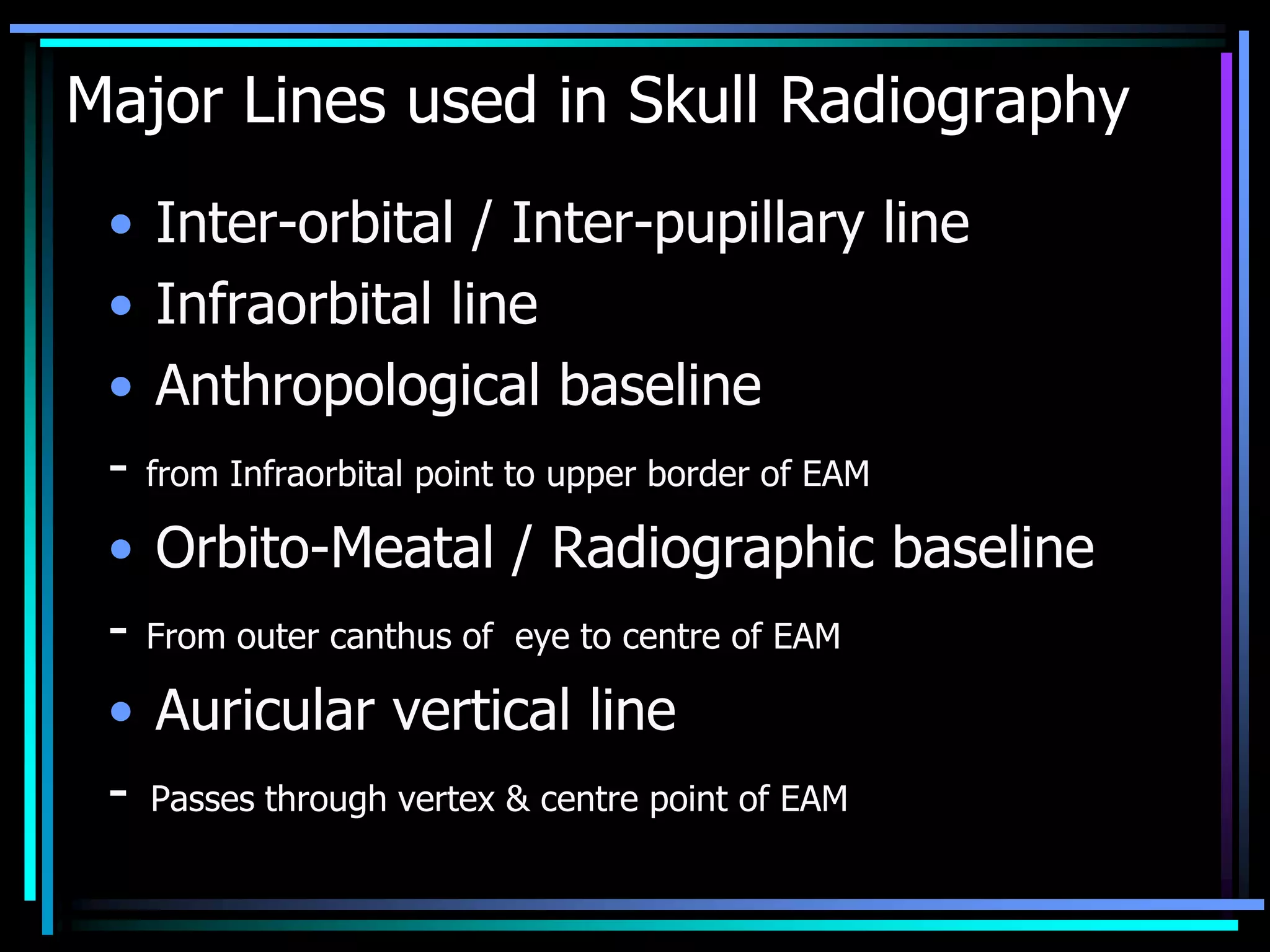 Skull radiography | PPTX
