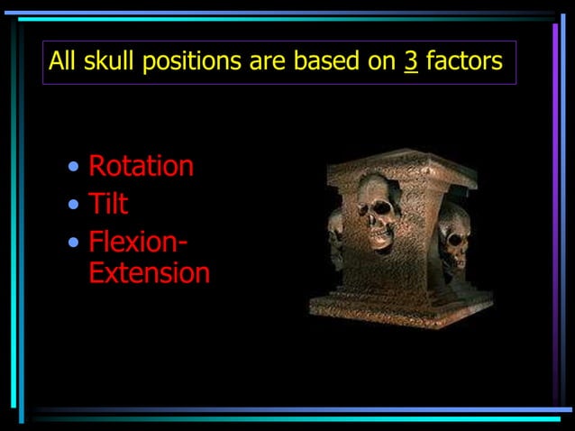 Skull radiography | PPTX | Death, Injury, or Military Conflict ...