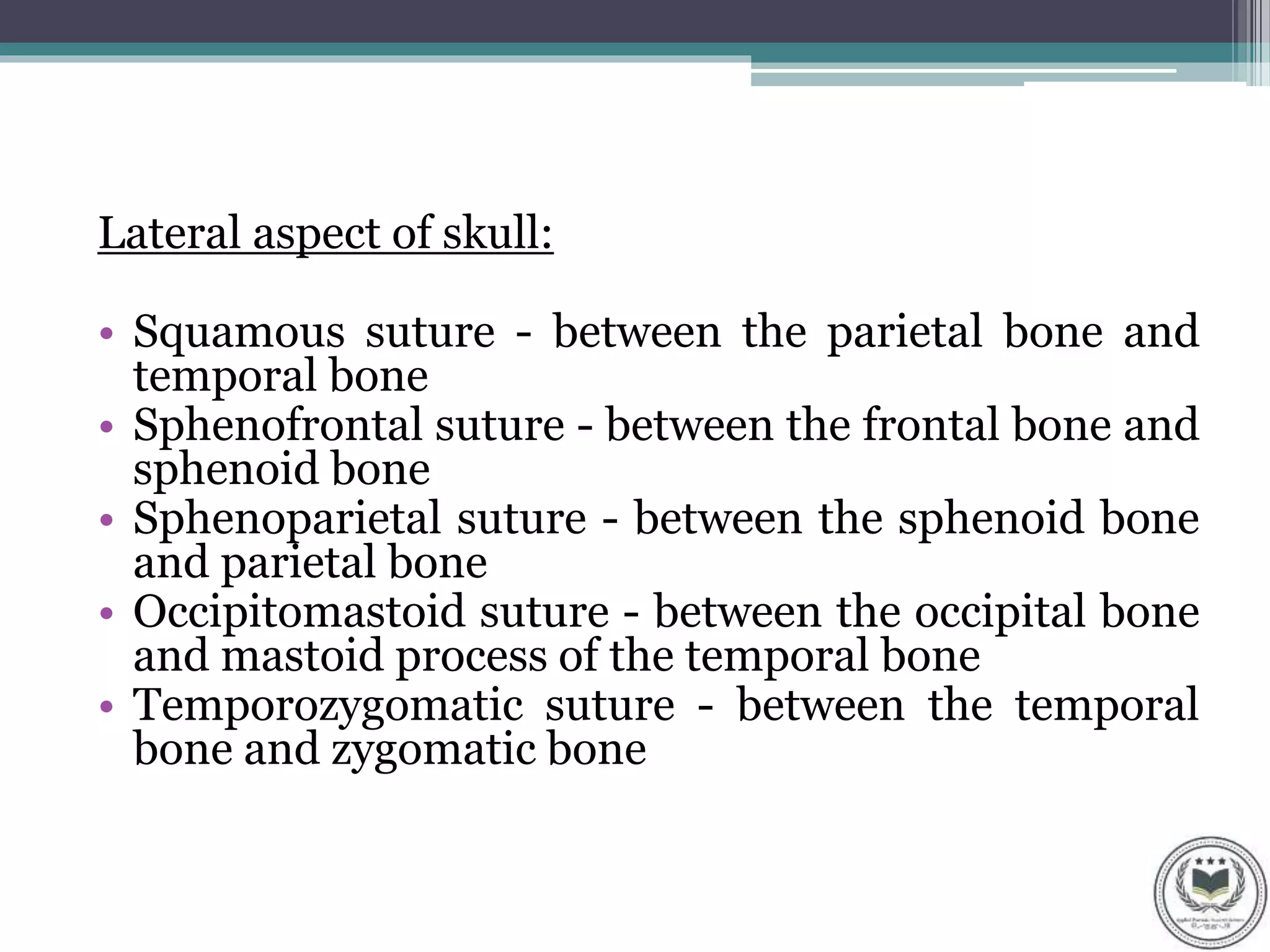SKULL SUTURES.pptx | Death, Injury, or Military Conflict | Sensitive Topics