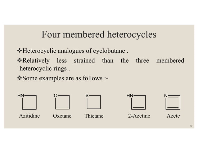 Strategies for Heterocycle ring synthesis | PDF | Chemistry | Science