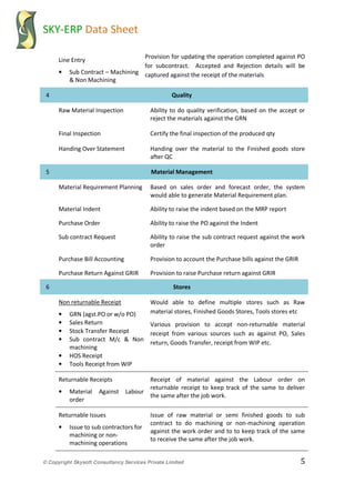 Sky erp datasheet | PDF