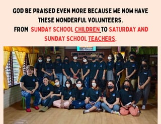 How Impoprtant Is Your Role As A Sunday School Teacher | PDF