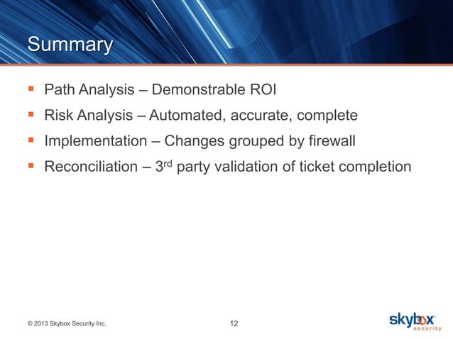 RSA 2014: Firewall Change Management: Automate, Secure & Comply | PDF