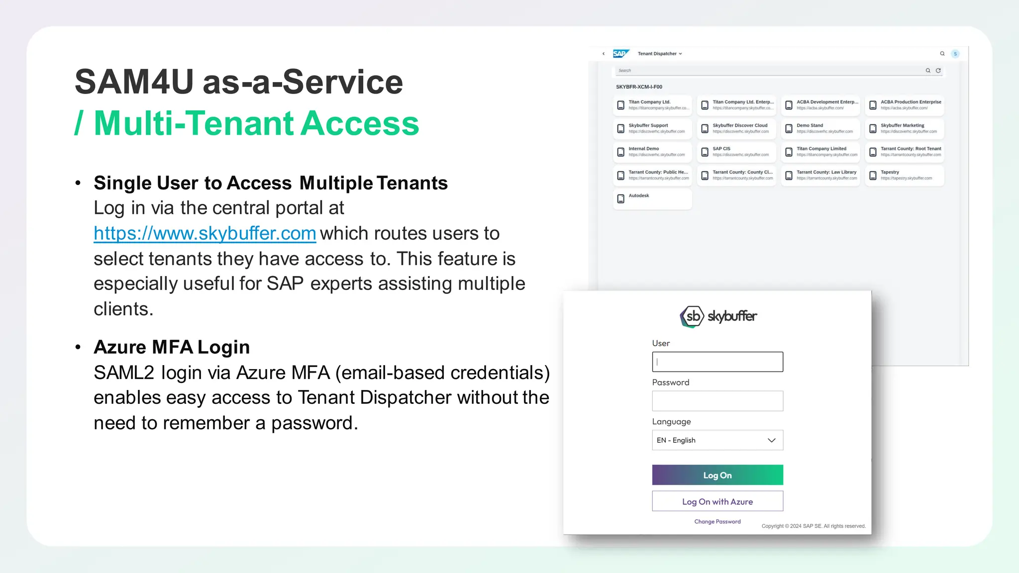 Skybuffer SAM4U tool for SAP license adoption | PDF