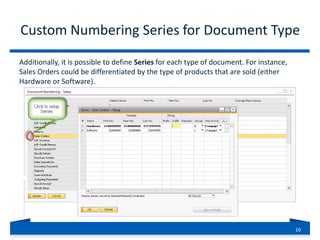 SAP Business One Documents Numbering | PPTX