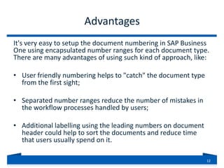 SAP Business One Documents Numbering | PPTX | Desktop Publishing ...