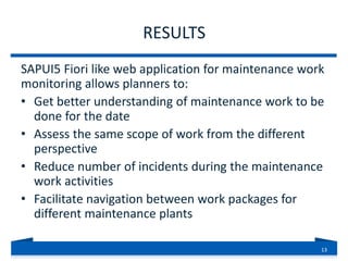 SAPUI5 :: MAINTENANCE SAFETY MONITOR (FIORI LIKE) | PPT