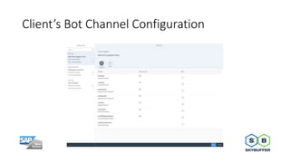AI as a Service: in-cloud managed chat bot for Skybuffer SAP certified Simple Communication Add ...