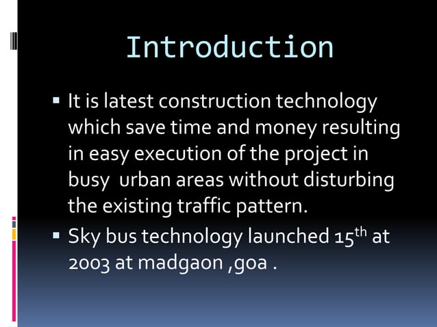 Sky bus technology | PPTX