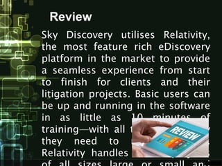 Sky discovery – Relativity Solution and Services for the Australian ...