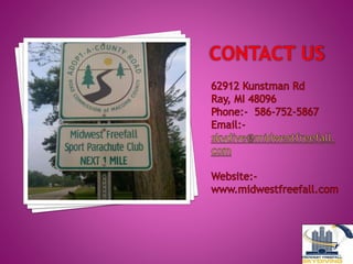 Skydiving near Detroit - Midwest Freefall | PPTX