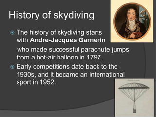 Sky diving | PPTX