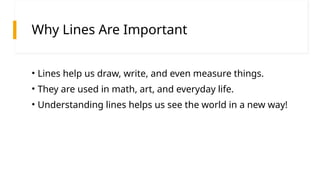 MAPEH Lines for Grade 3, (Arts for grade 3)) | PPTX