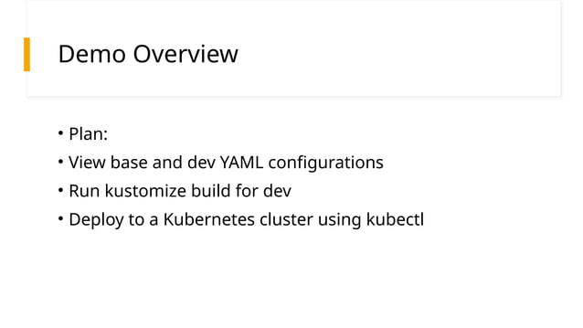 CI/CD Pipelines with kustomize design und implementation | PPTX