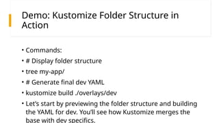 CI/CD Pipelines with kustomize design und implementation | PPTX