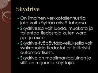 Skydrive | PPTX