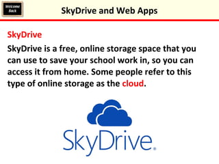 Sky drive and web apps | PPT