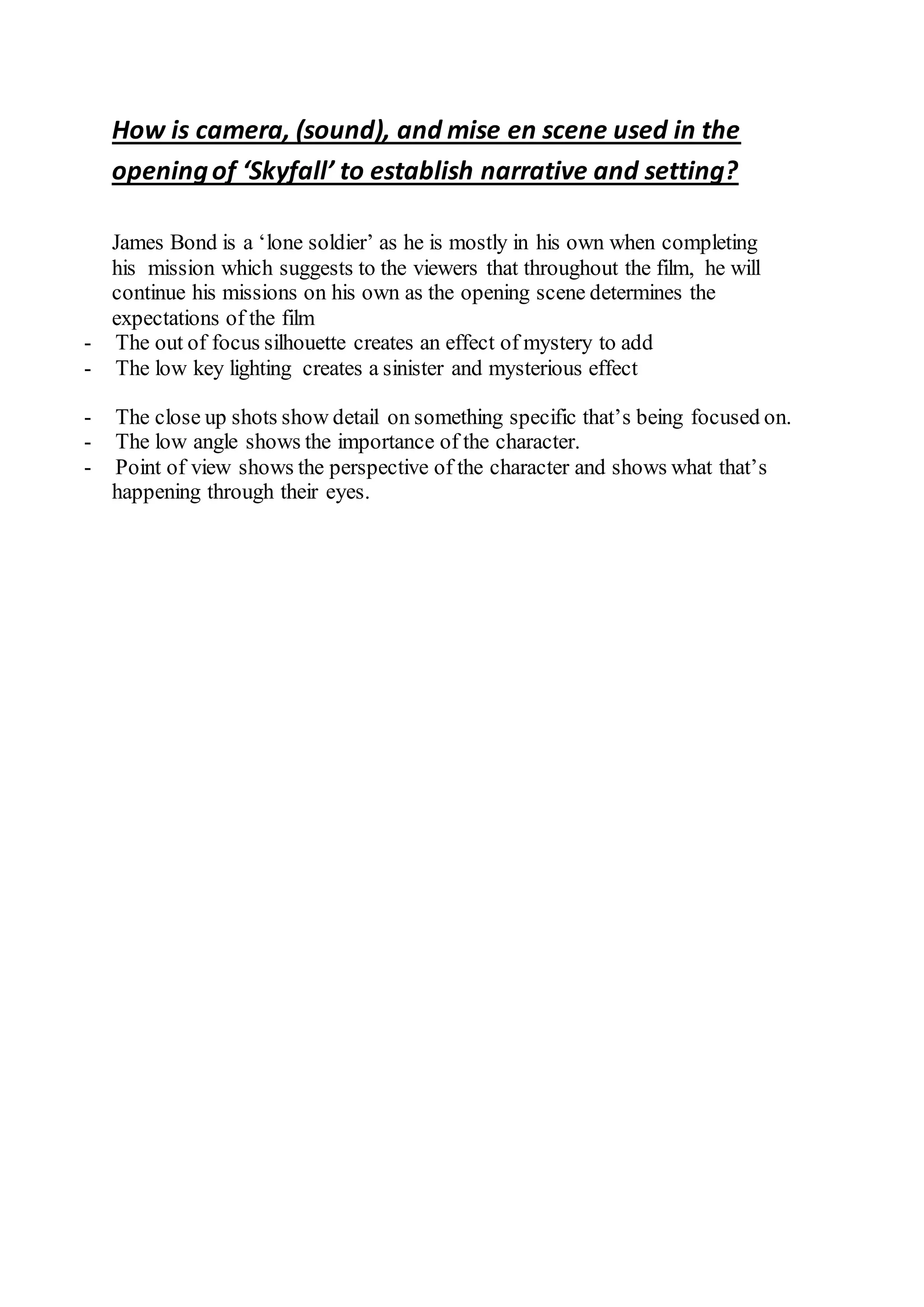 Skyfall analysis | DOCX