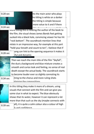 Skyfall evaluation | PDF