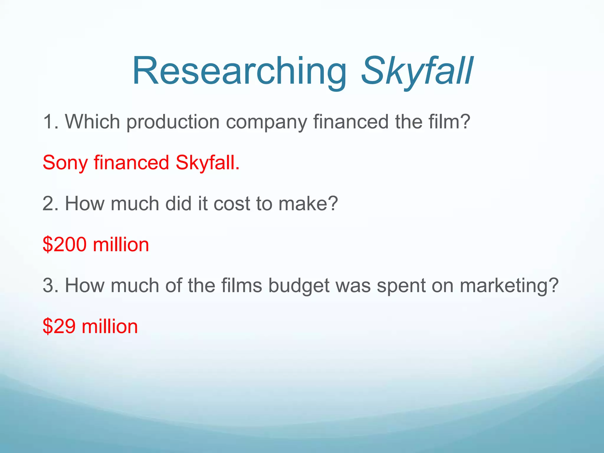 Sky fall james bond | PPTX