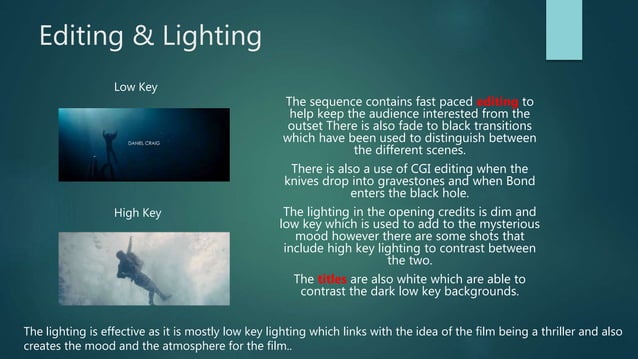 Skyfall Opening Sequence Textual Analysis | PPTX | Video Production | Content Production